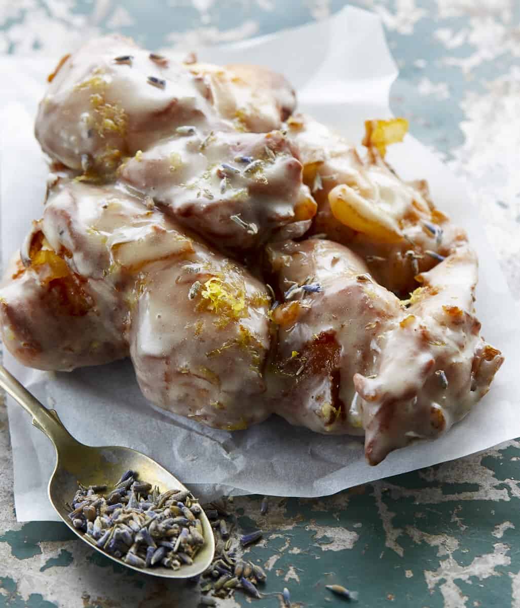 Vegan Apple Fritters with Apple Cider Glaze - Cinnamon Snail