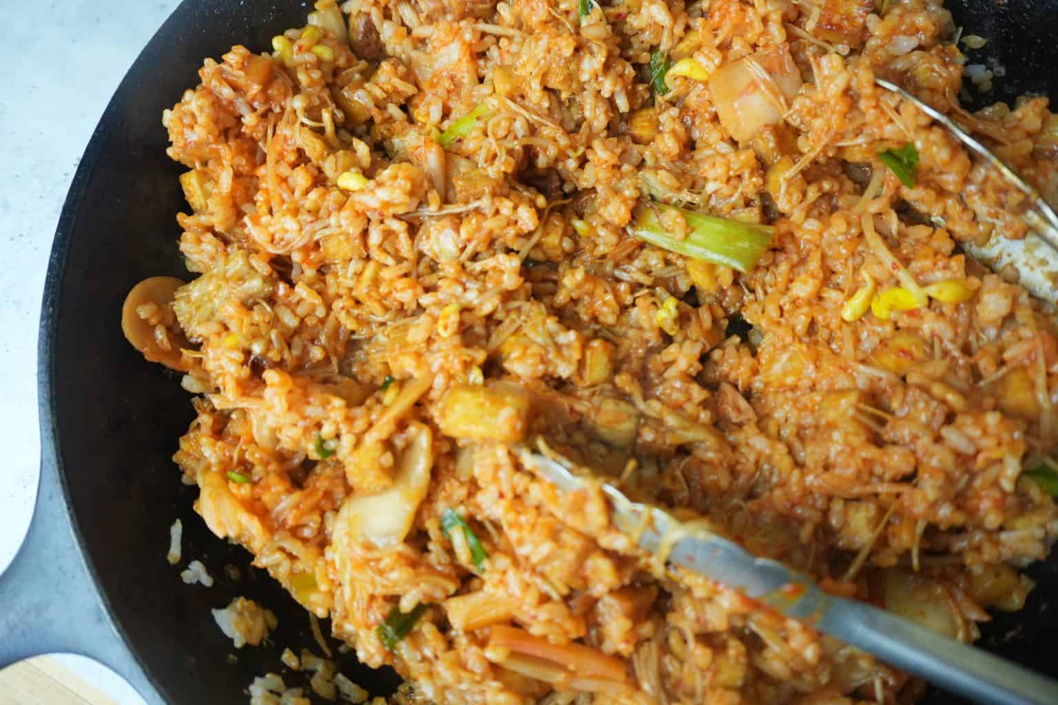 The Easiest Vegan Kimchi Recipe With Fried Rice