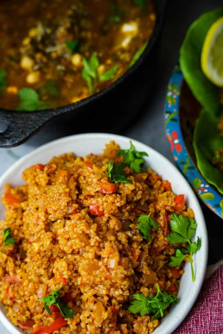 Bulgur Wheat Pilavi (Turkish Cracked Wheat Pilaf)