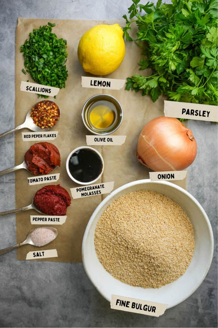 Cig Kofte Recipe (Effortless Turkish çiğ köfte)