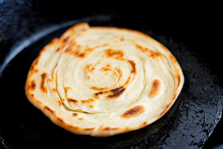 Easy Kerala Parotta recipe (Flaky Kerala Paratha)