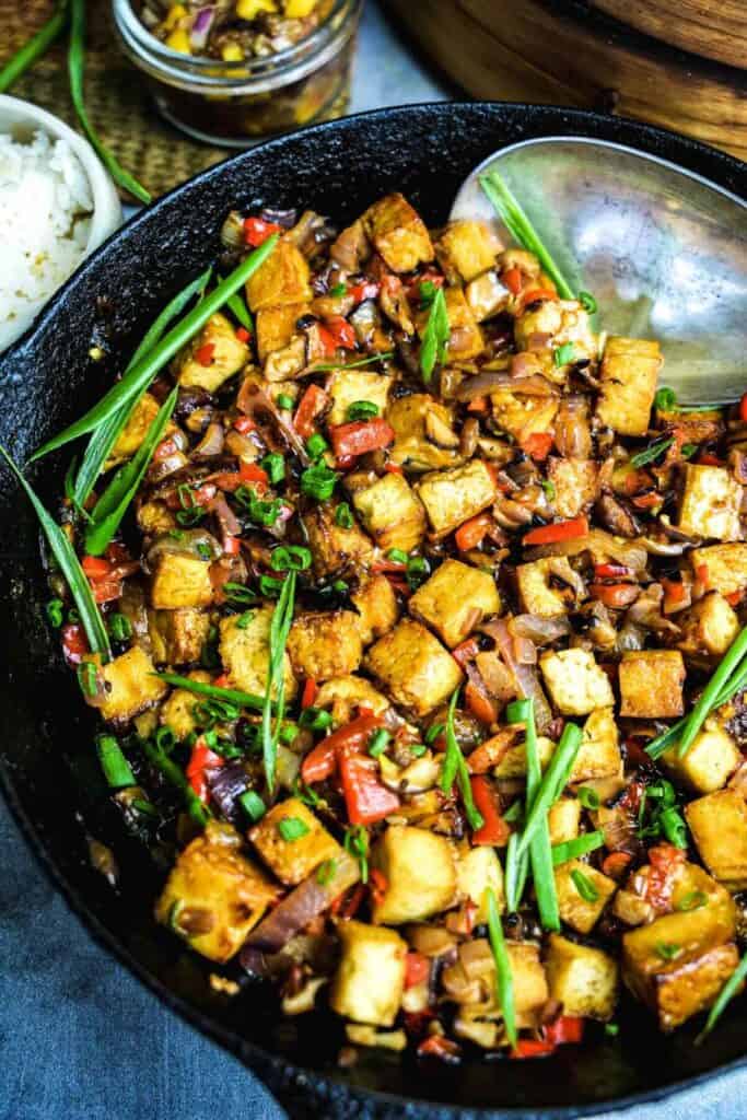 Tofu sisig recipe (Crispy Vegan Filipino Tofu)