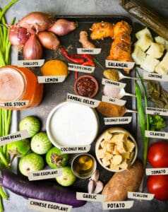 Lontong Sayur Lodeh (Indonesian Coconut Milk & Vegetable Stew)