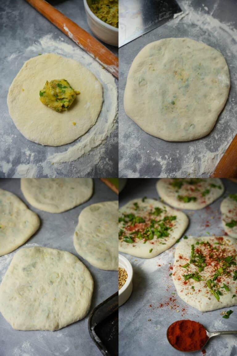 Amritsari Kulcha Recipe (Punjabi Aloo Naan)