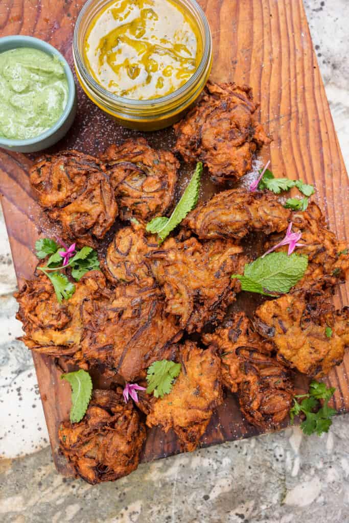 Easy Onion Bhaji Recipe (Gluten-Free Vegan Kanda Bhaji) - Cinnamon Snail