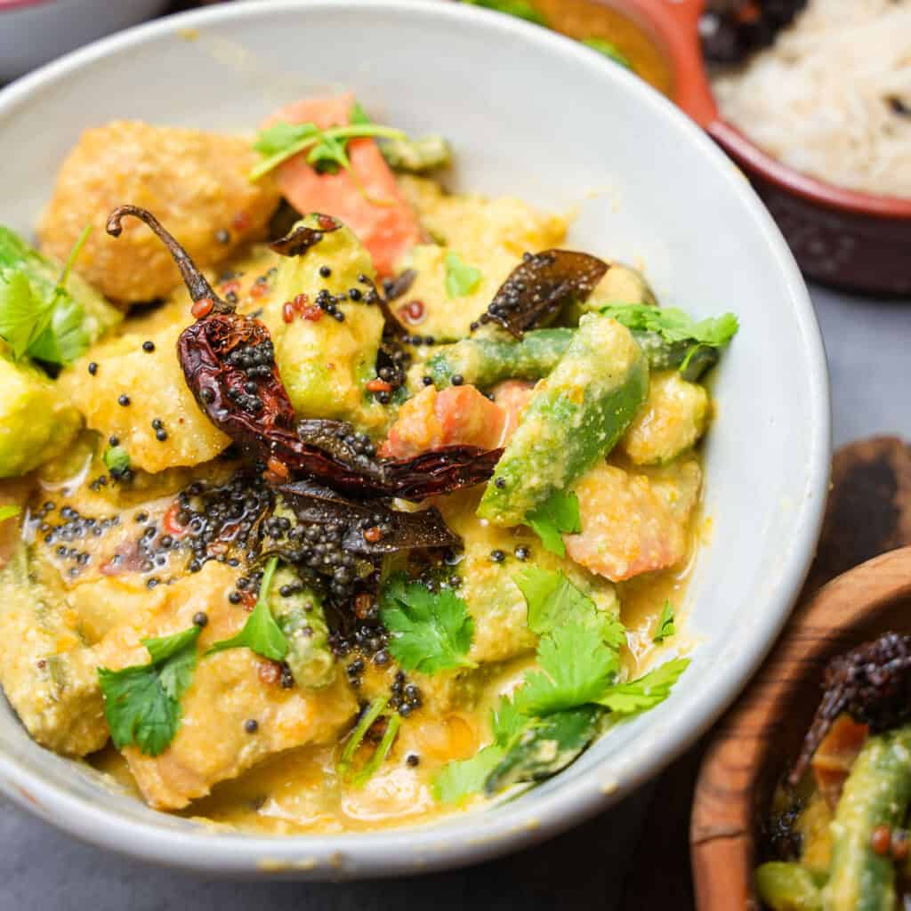 Aviyal (Kerala-style avial vegetable subji)