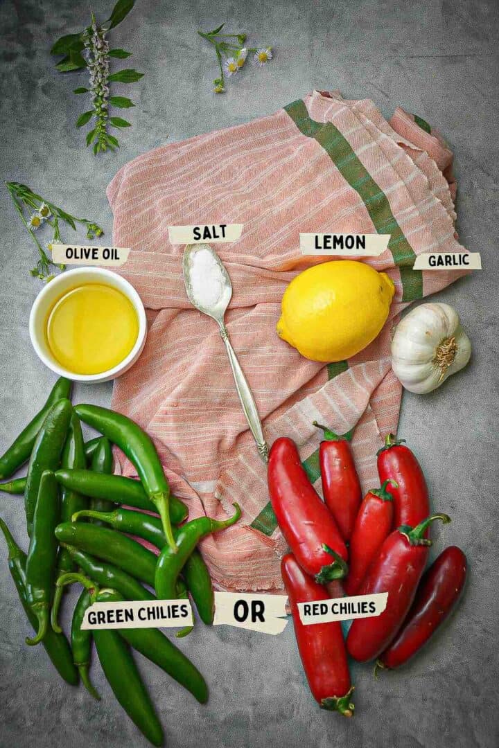 Shatta Sauce (Middle Eastern Red or Green Chili Paste)