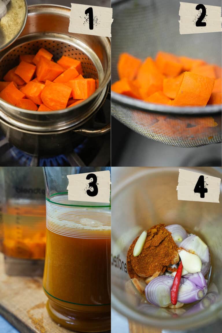 Vegetarian Mee Rebus Recipe (Malaysian Noodles in Sweet Potato Curry)