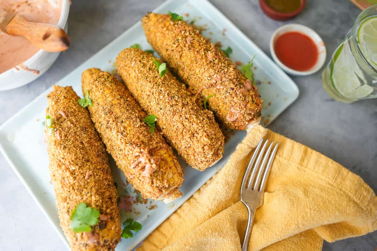 Easy Vegan Elote (Mexican Street Corn Recipe) - Cinnamon Snail