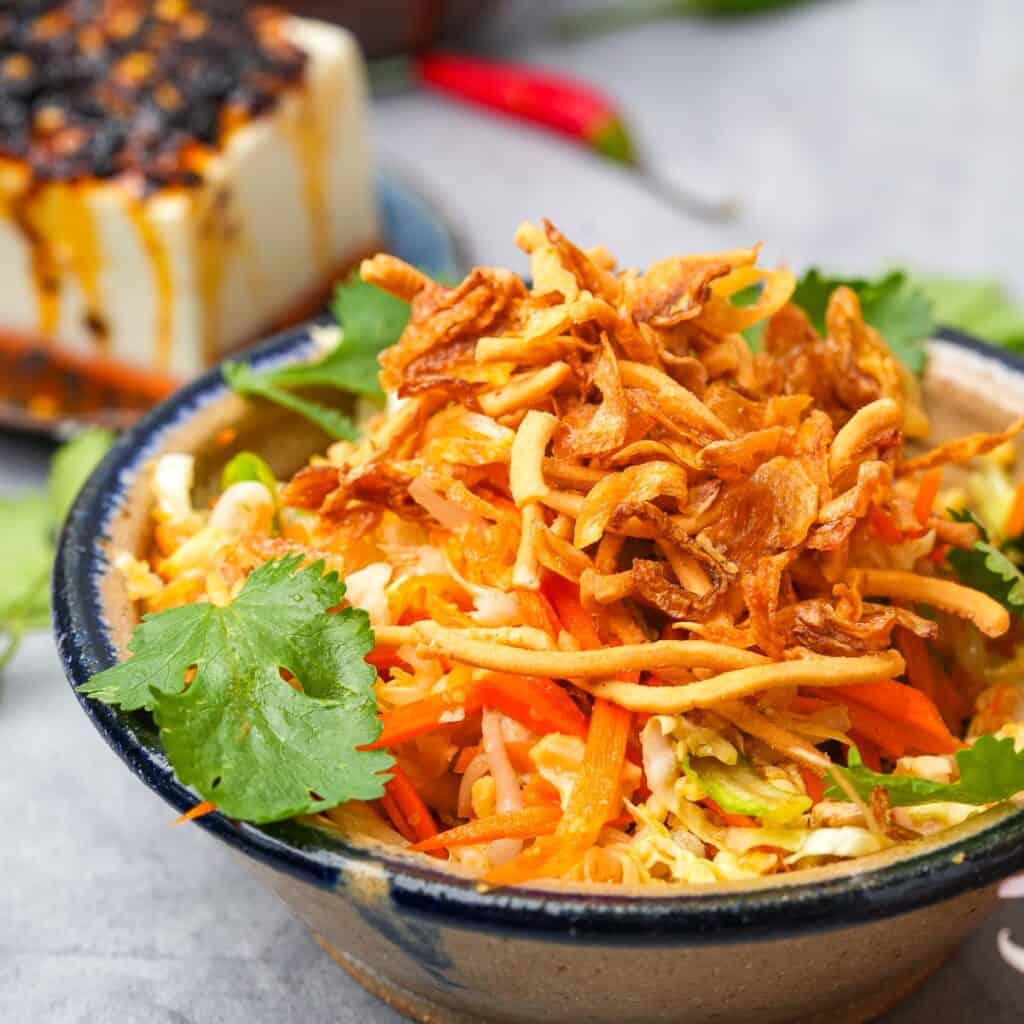 Asinan Sayur (Indonesian salad with peanuts and tamarind)