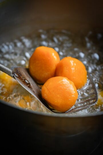 Kolak Biji Salak (Indonesian Sweet Potato Balls)