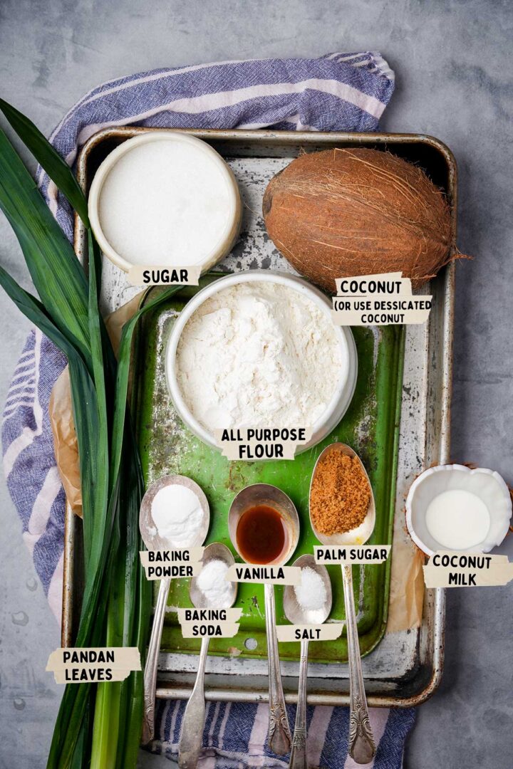 Putu Ayu Recipe (Indonesian Pandan Dessert)