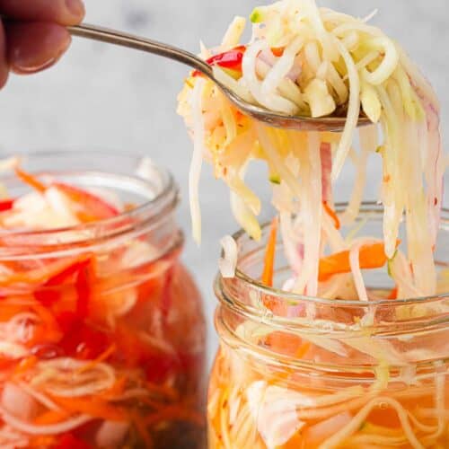 Achara (Filipino Pickled Green Papaya Apsara) - Cinnamon Snail