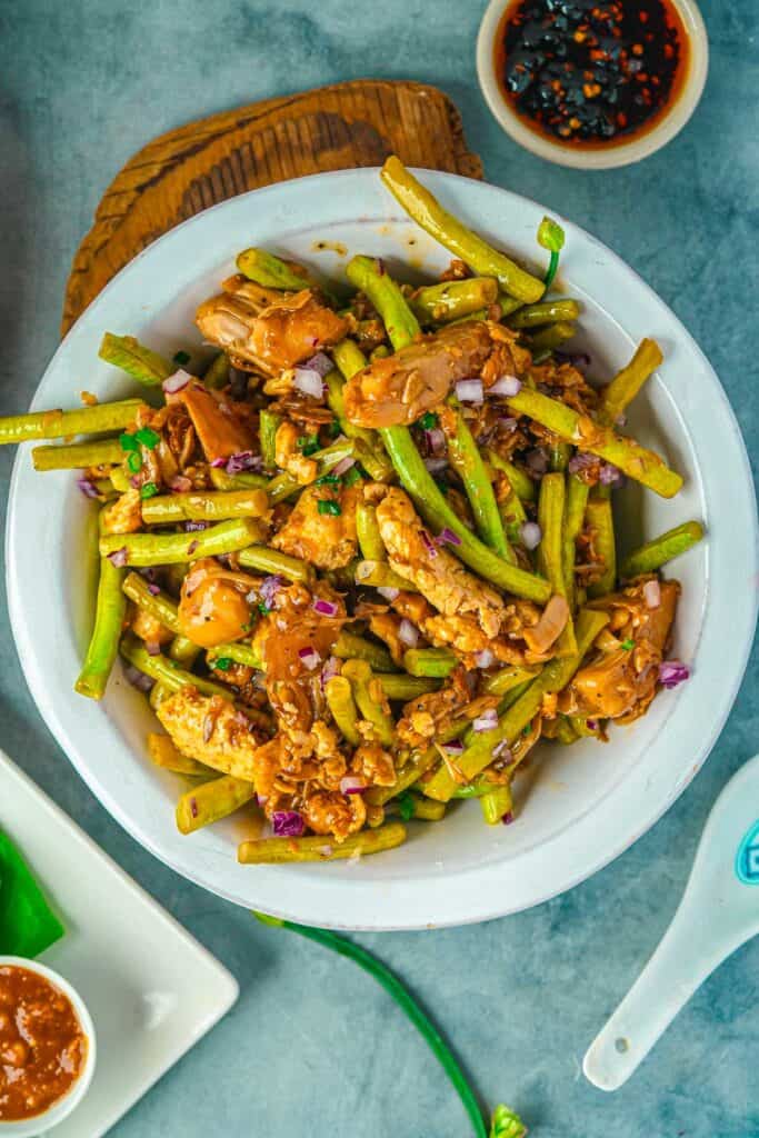 Vegan Filipino Adobong Sitaw Recipe with Jackfruit “Pork”