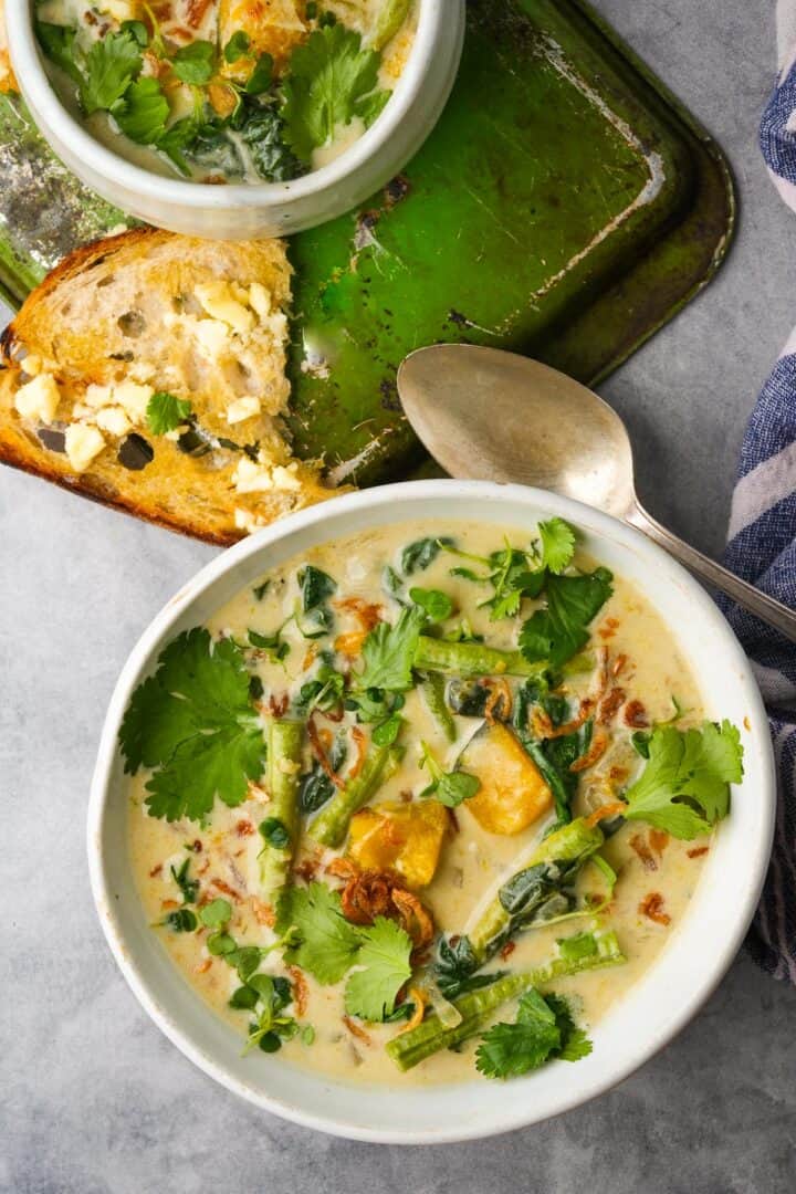 Ginataang Kalabasa Recipe (Vegan Filipino Coconut Milk Stew)