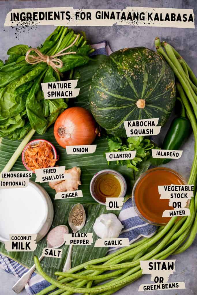 Ginataang Kalabasa Recipe (Vegan Filipino Coconut Milk Stew)