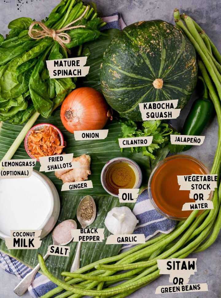 Ginataang Kalabasa Recipe (Vegan Filipino Coconut Milk Stew)