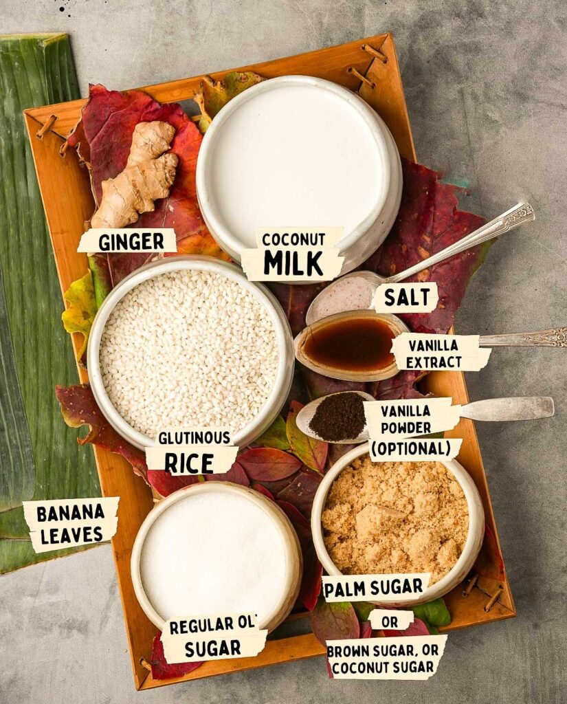 Suman Malagkit (Filipino Goey Caramel Budbud Rice) - Cinnamon Snail