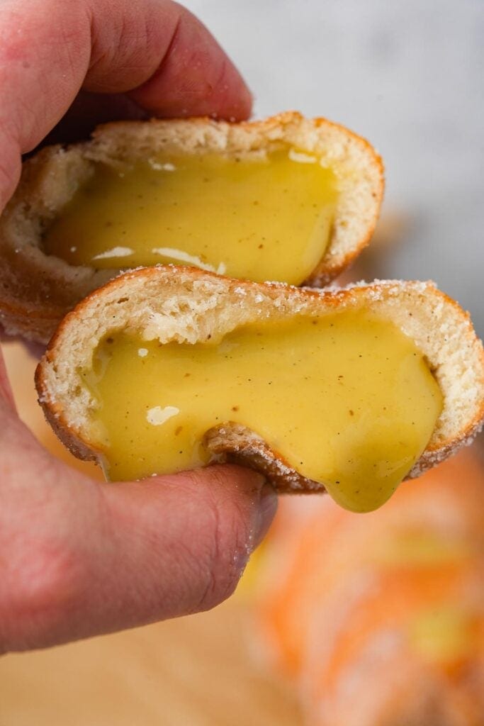 Bomboloni Recipe (Vanilla Cream Filled Italian Donuts)