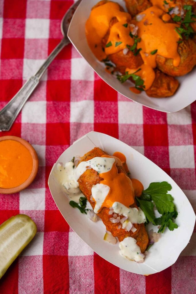 Vegan Buffalo Chicken Wings - Cinnamon Snail