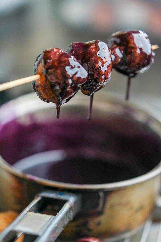 Karioka (Filipino Mochi Donuts with Ube Vanilla Bean Glaze) - Cinnamon ...