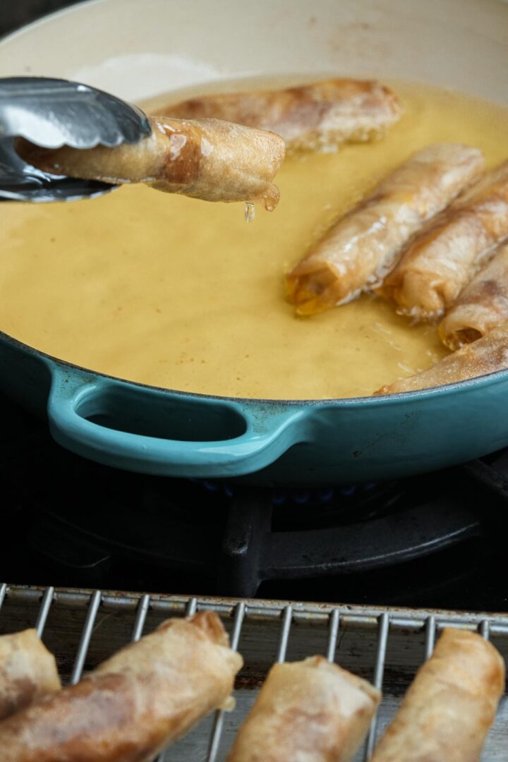 Turon with Lemongrass Spiced Caramel - Cinnamon Snail