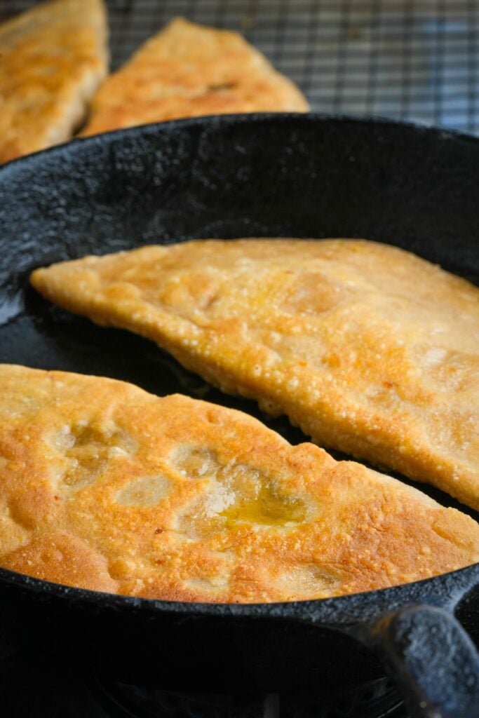 Bolani (Afghani Fried Leek Flatbread with Sumac Potatoes) - Cinnamon Snail