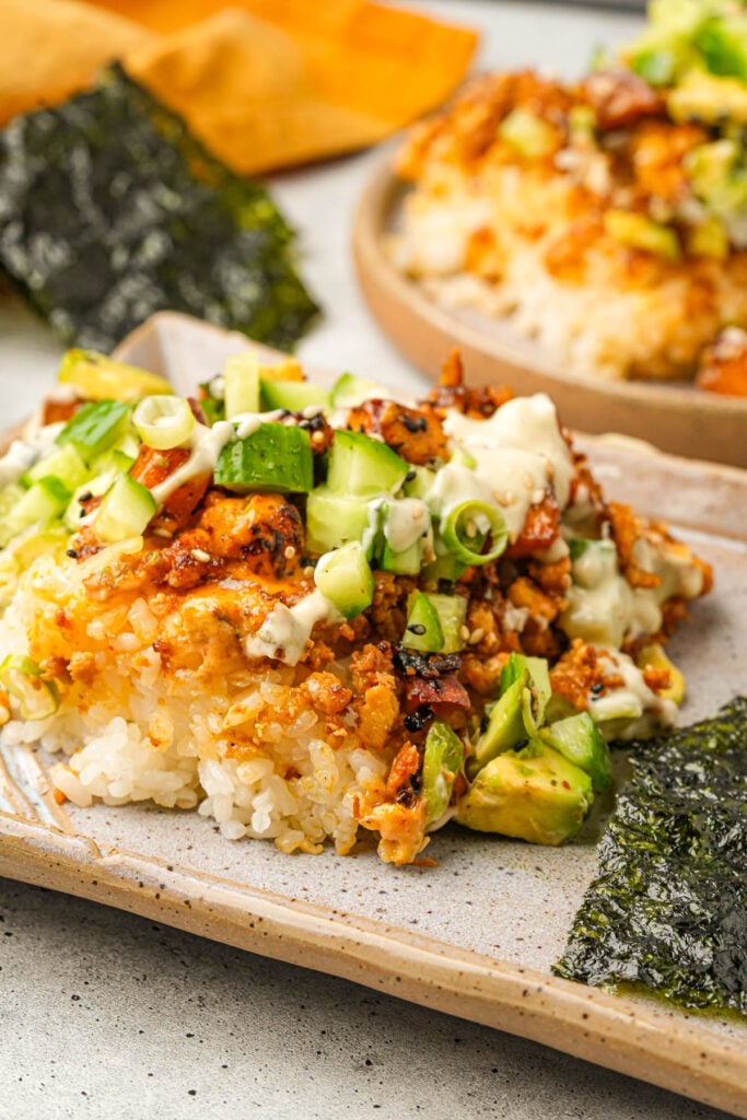 The Best Vegan Sushi Bake Recipe - Cinnamon Snail