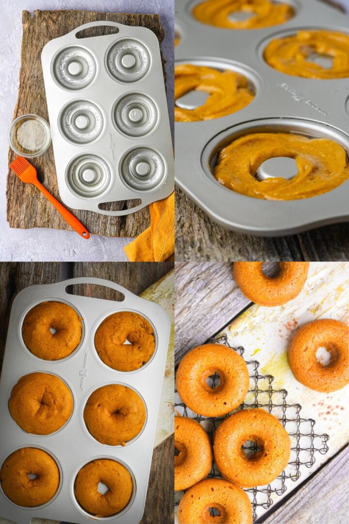 Vegan Gingerbread Donuts (Baked, Fried, or Air-Fried)