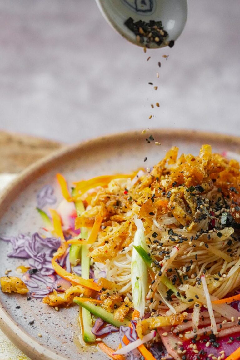 Somen Salad with Togarashi Beancurd & Yuzu