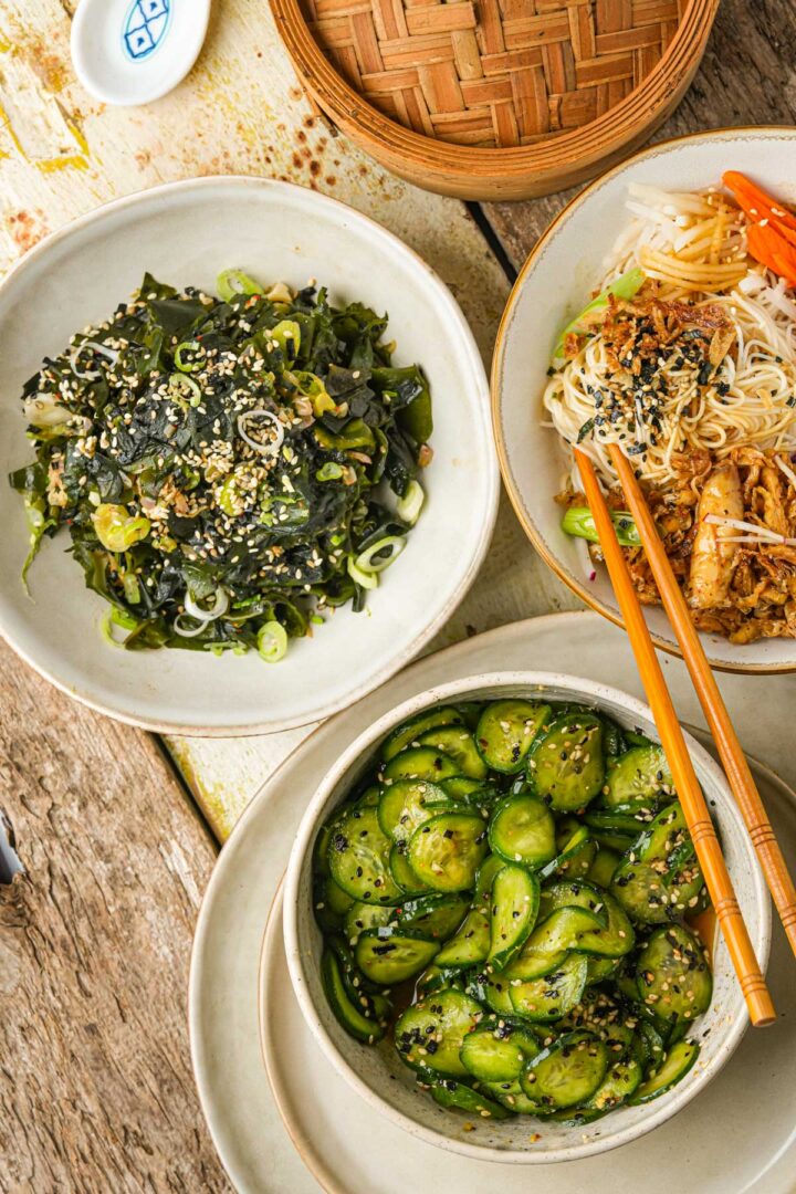Somen Salad with Togarashi Beancurd & Yuzu