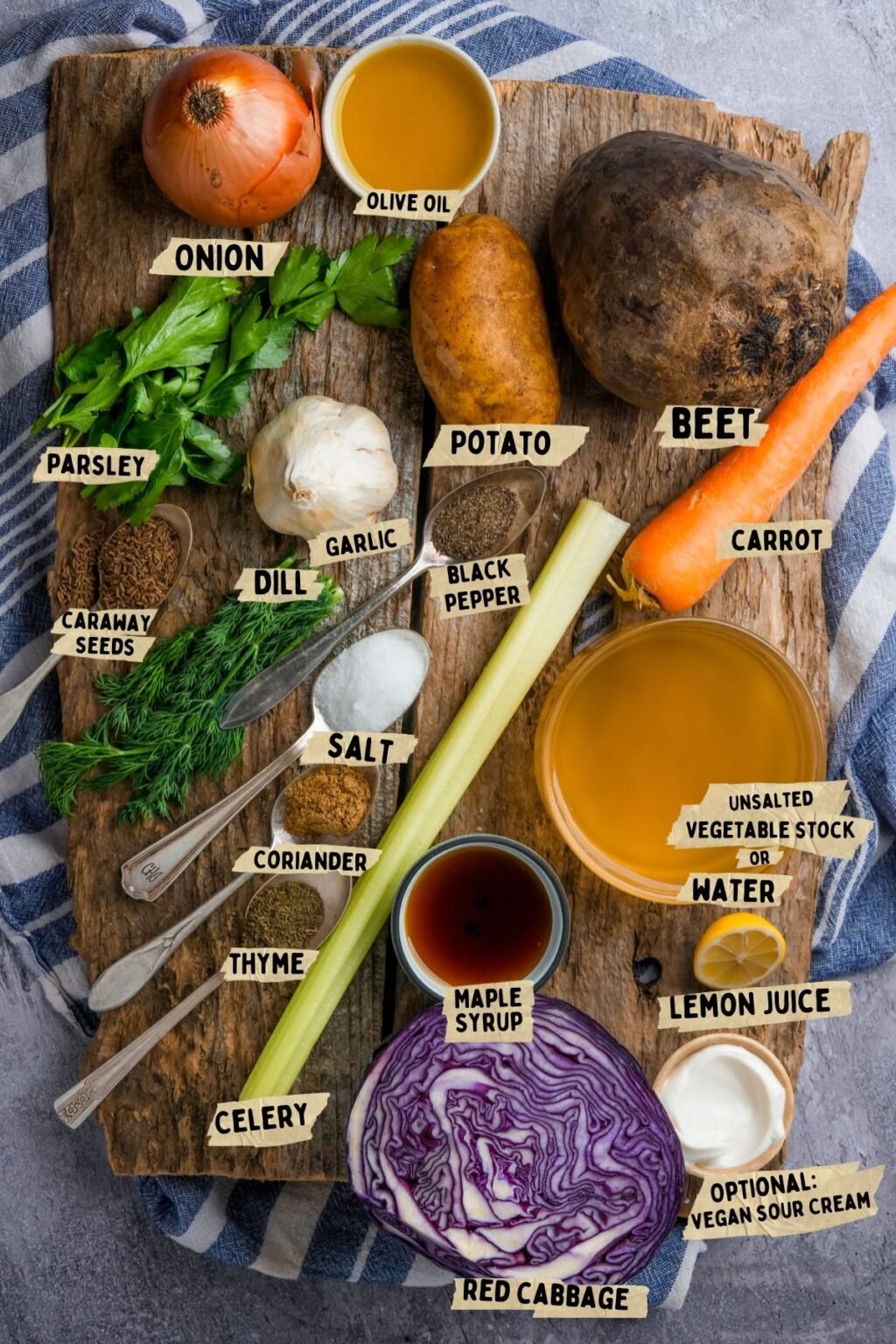 Vegan Borscht Recipe (Ukrainian Beet Soup)