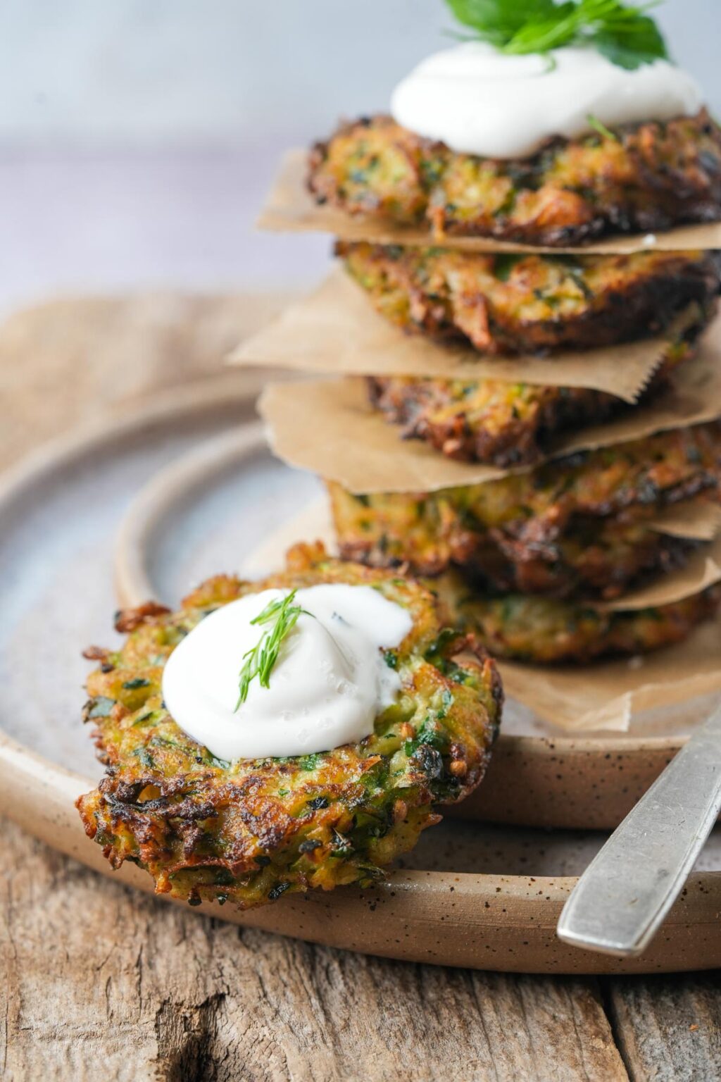 Zucchini Latkes (Gluten-Free, Vegan & Kosher for Passover)