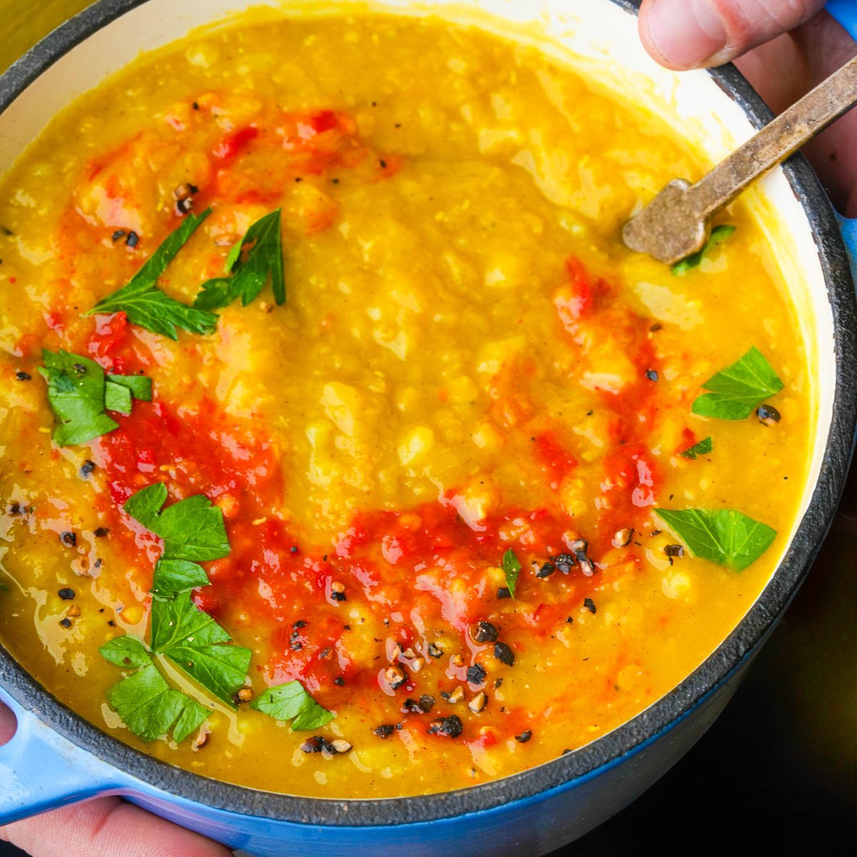 Lebanese Lentil Soup Recipe (Shorbet Adas)