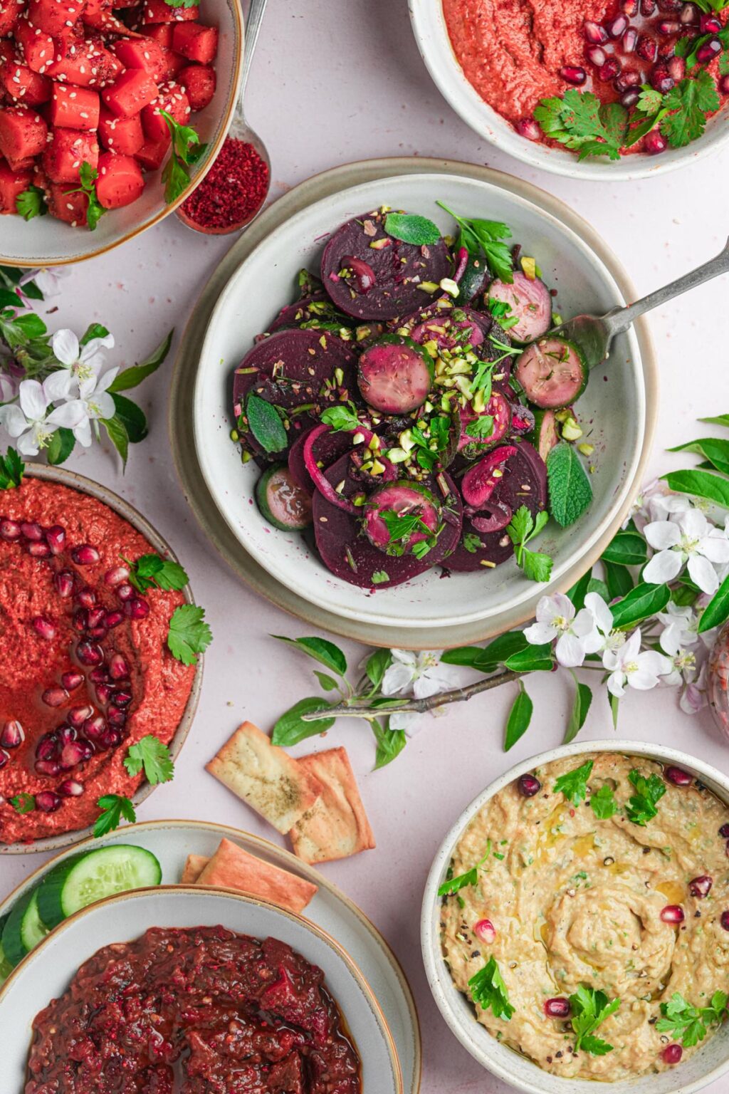 Middle Eastern Cucumber Beet Salad