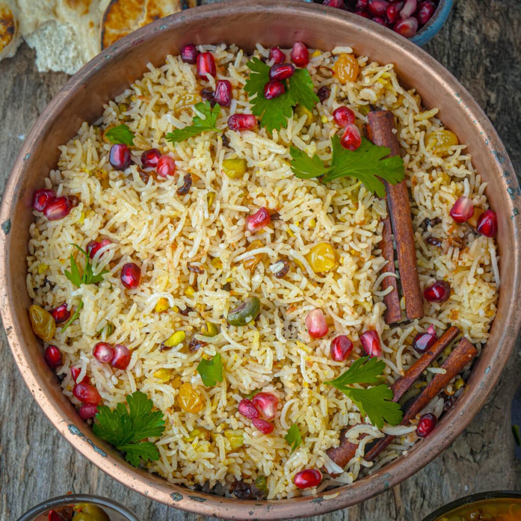 Persian Rice Recipe (Jeweled Rice Pilaf)