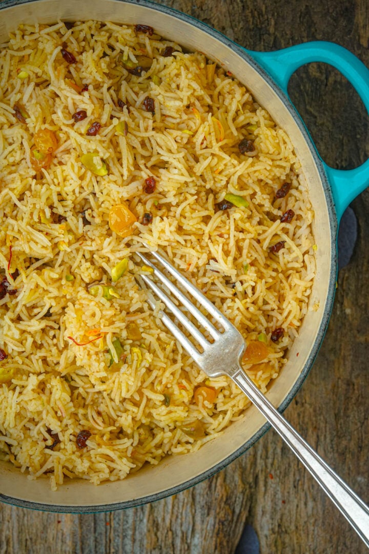 Persian Rice Recipe (Jeweled Rice Pilaf)