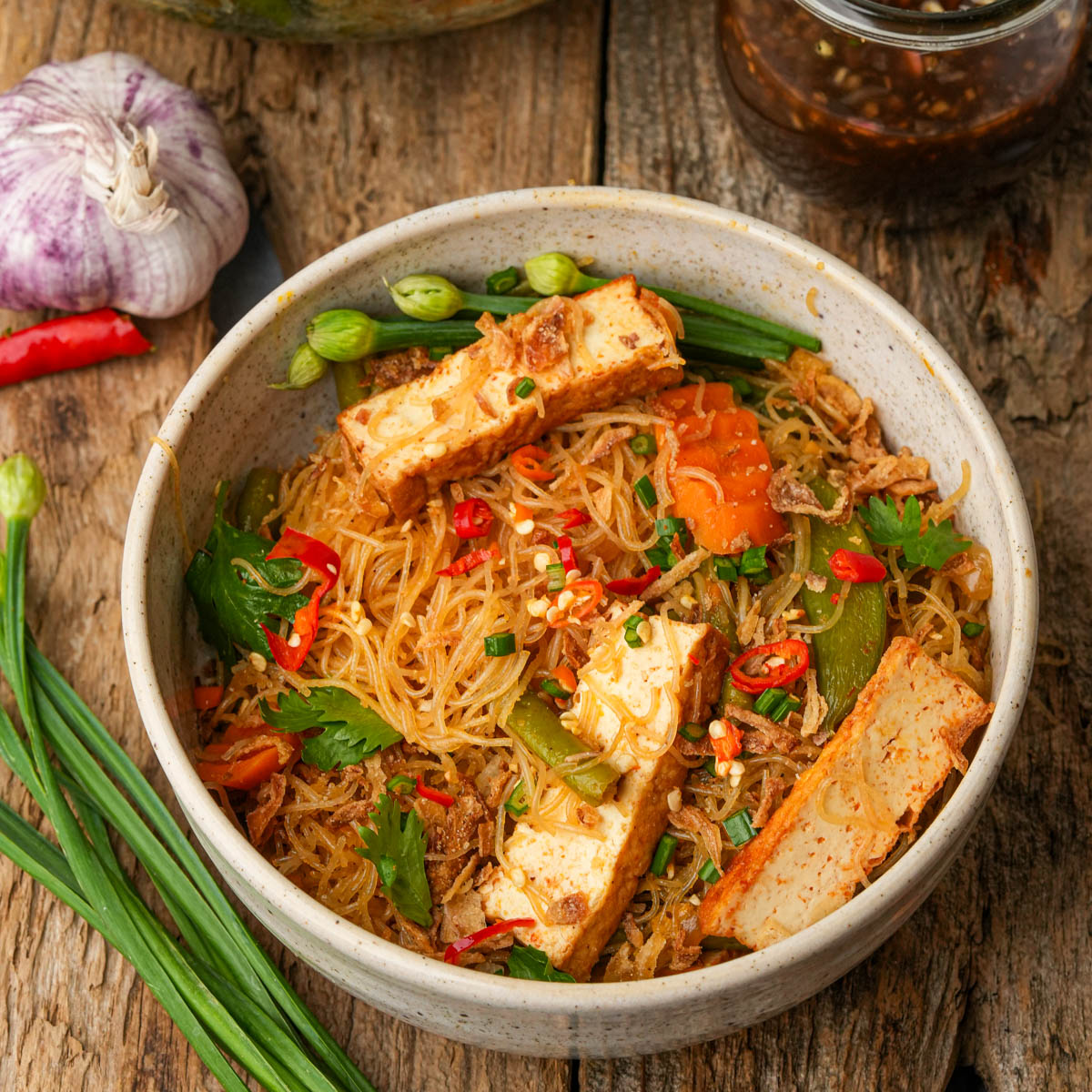 Pancit Bihon Recipe (Vegan Filipino Rice Noodles)