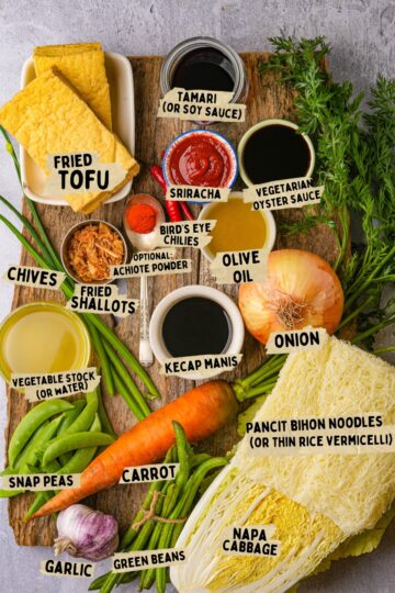 Pancit Bihon Recipe (Vegan Filipino Rice Noodles)