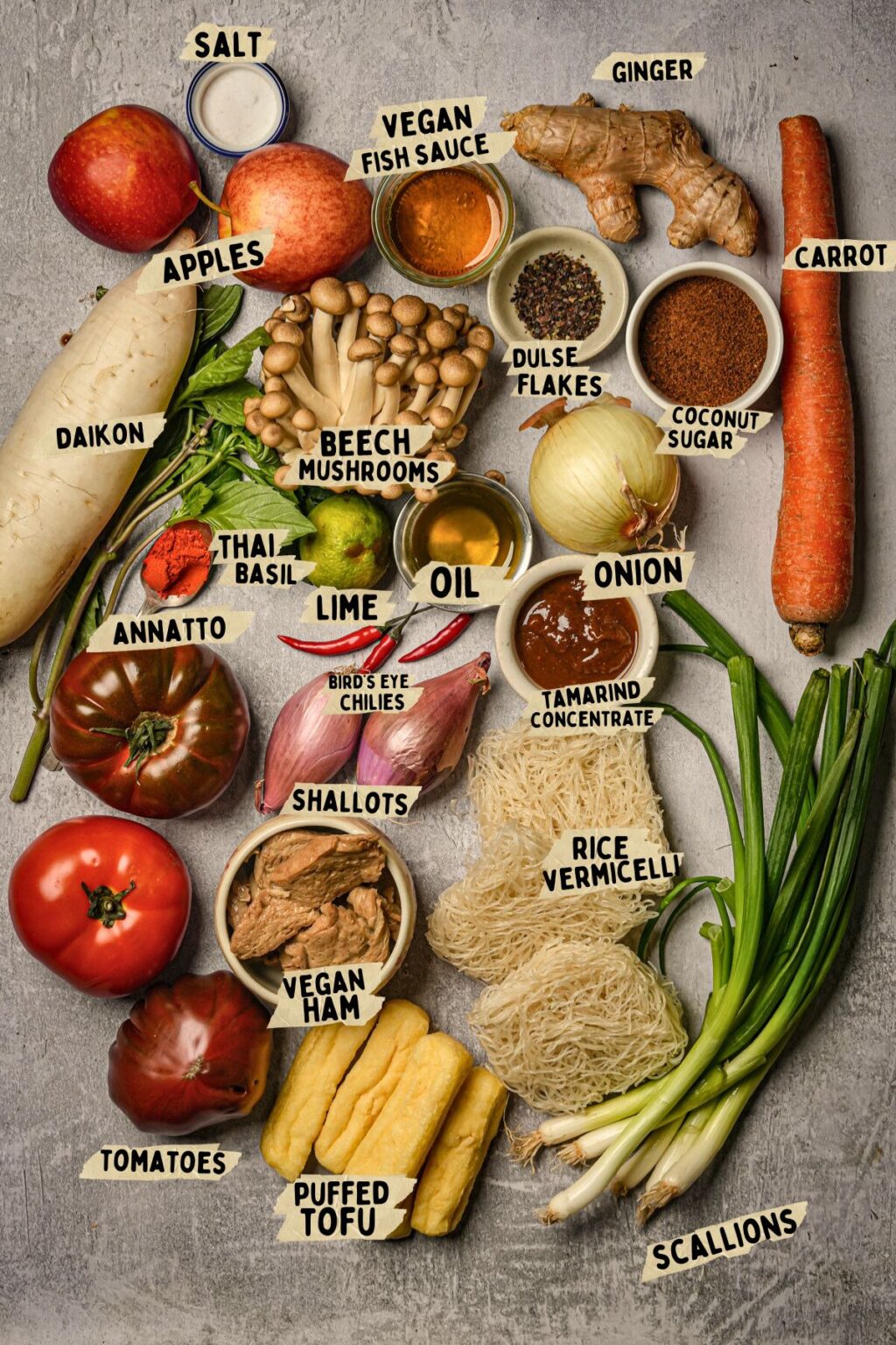 Vegan Bun Riêu (Vietnamese Noodle Soup Recipe)